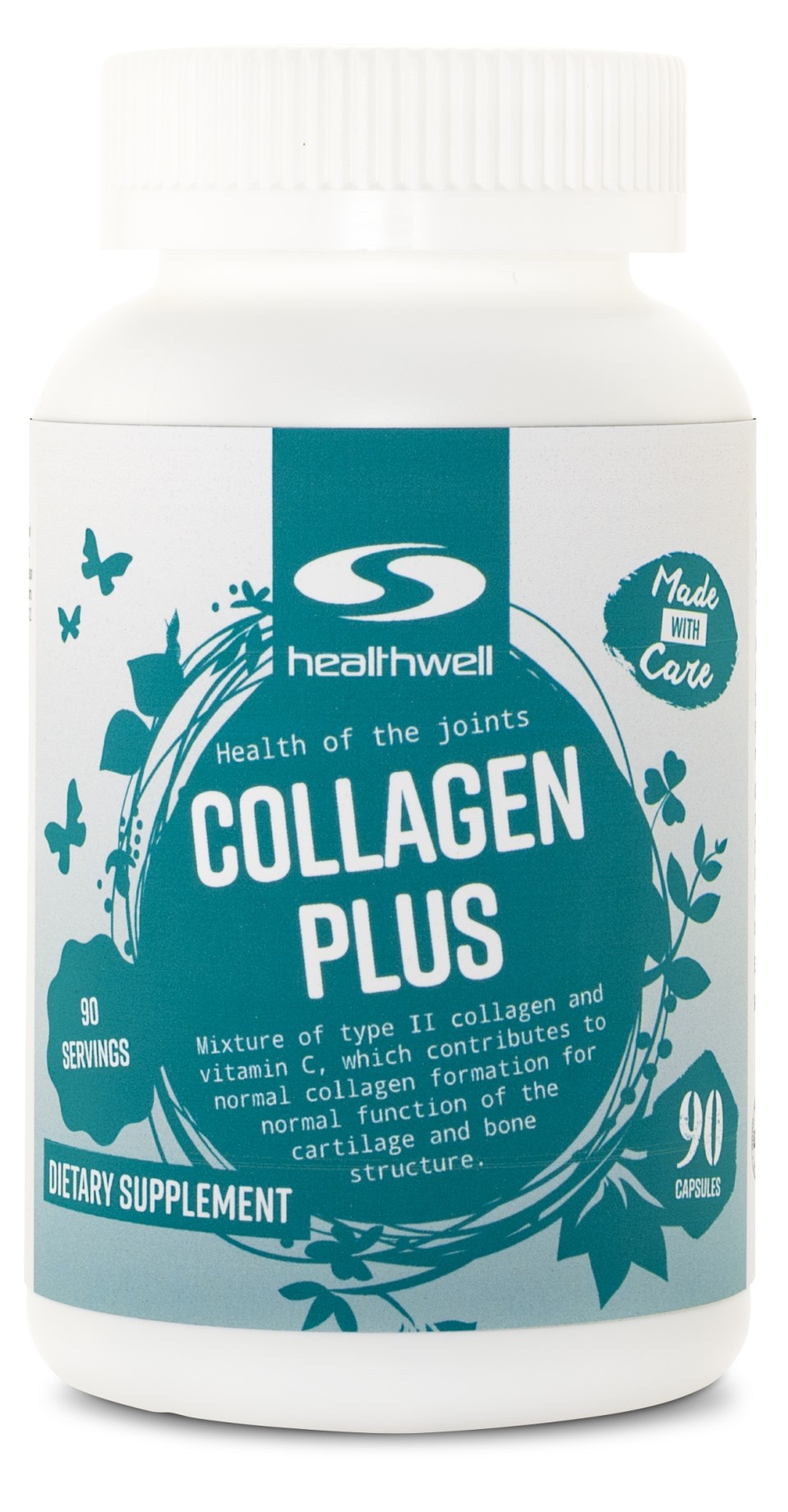 Collagen Plus caps | Hydrolysed collagen with vitamin C | Healthwell.com